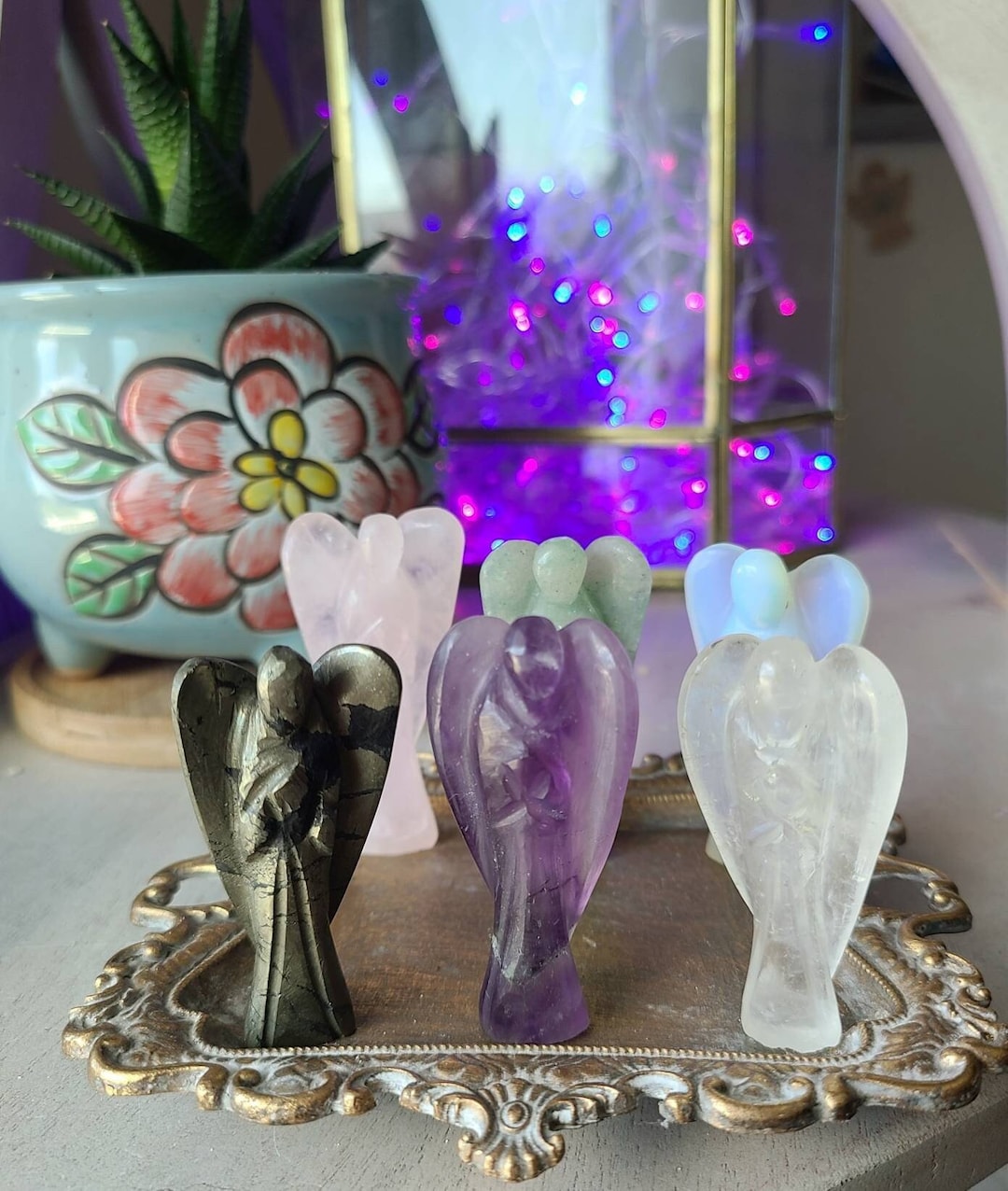 Crystal Angel Healing Crystals Angel Wings - Etsy