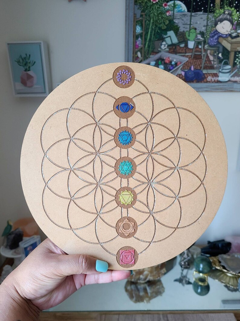 10'' Distance Reiki Healing Board, Crystal Grid, Chakra Healing, Altar ...
