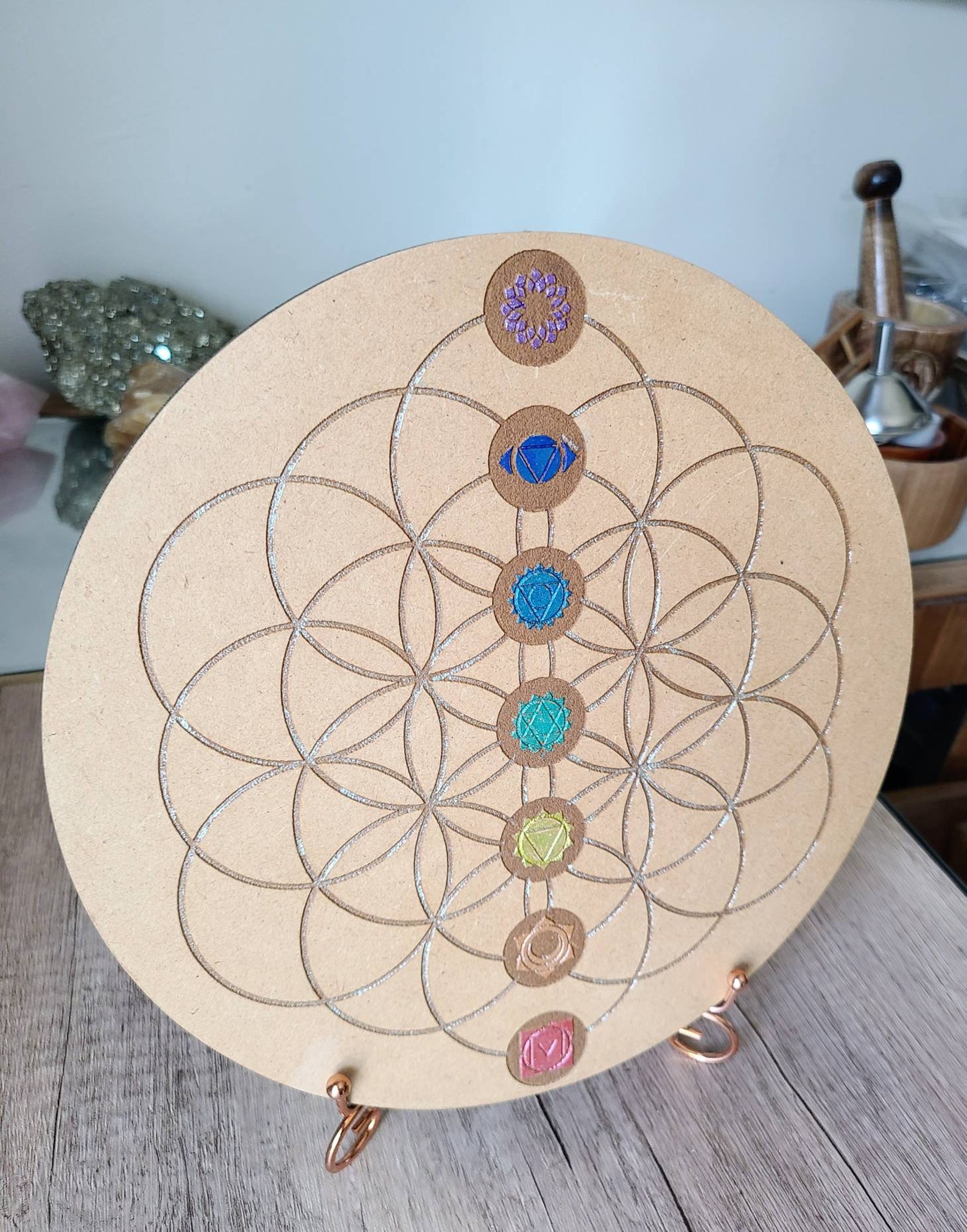 10'' Distance Reiki Healing Board, Crystal Grid, Chakra Healing, Altar ...