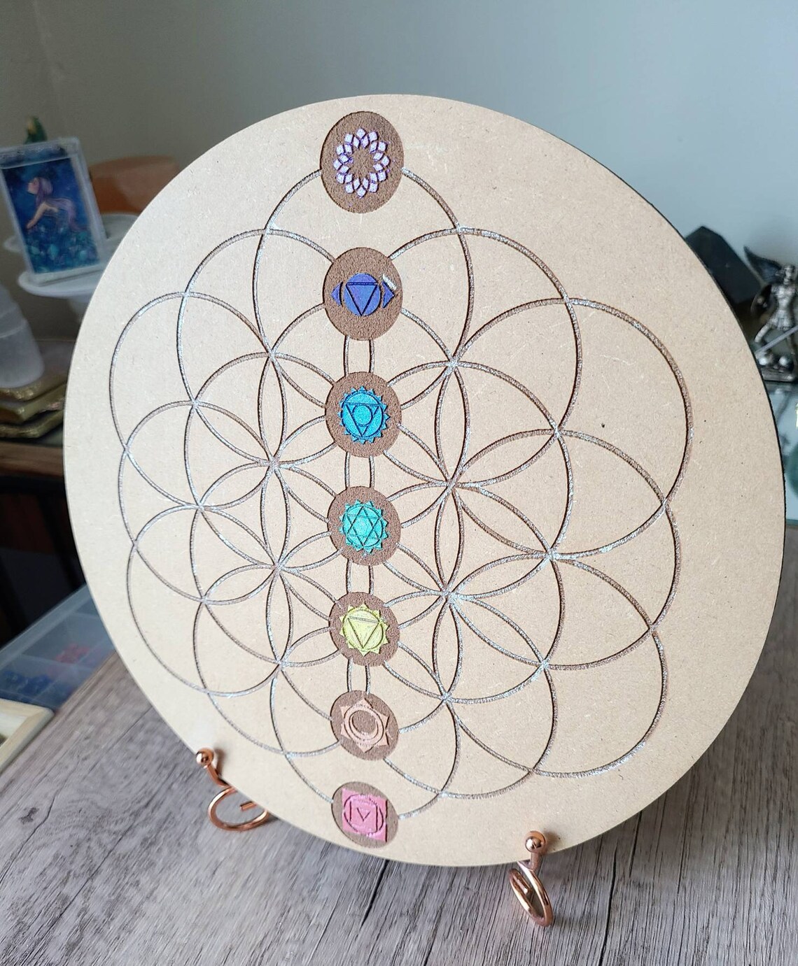 10'' Distance Reiki Healing Board, Crystal Grid, Chakra Healing, Altar ...