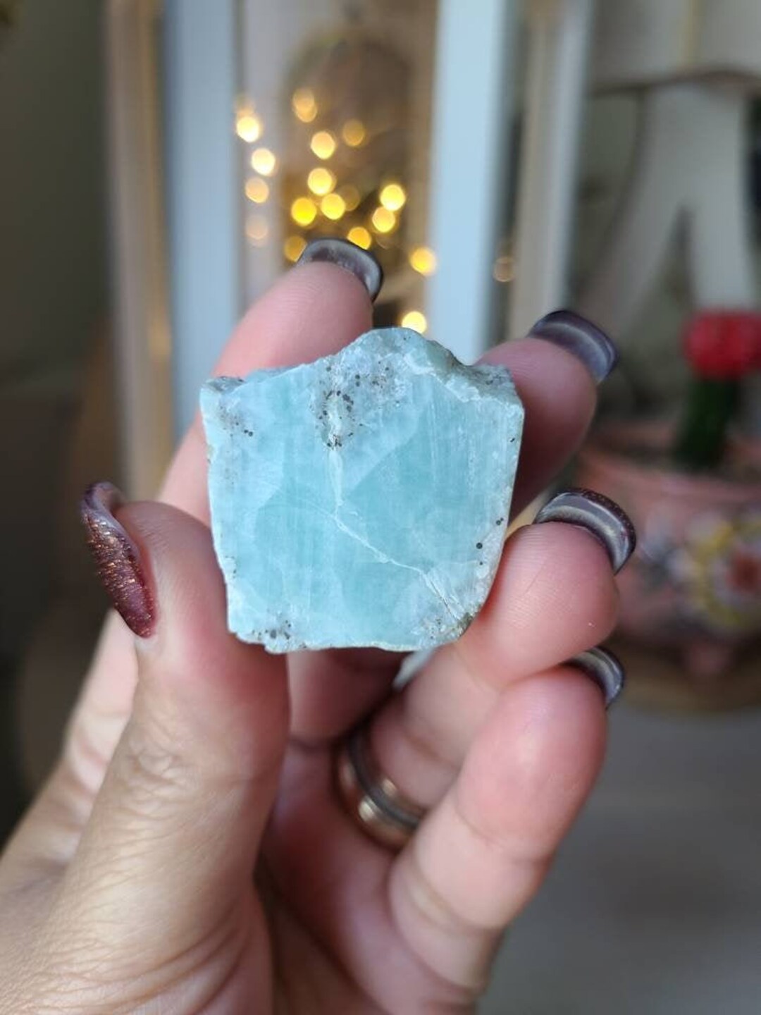 Larimar Crystal Slab #2, Larimar Jewelry, Healing Crystals - Etsy
