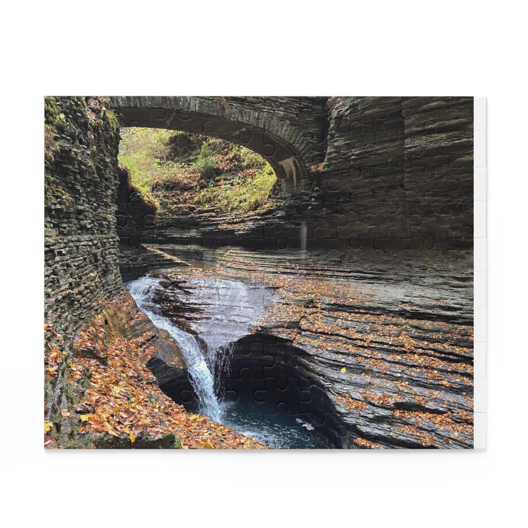 Watkins Glen Gorge Puzzle 500 Piece | Scenic Finger Lakes Jigsaw ...