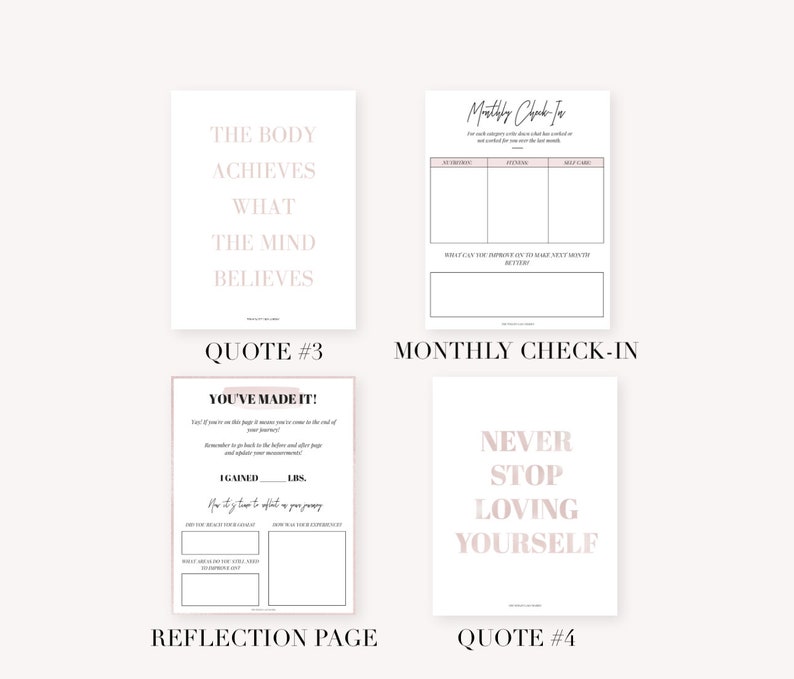 Ultimate Weight Gain Planner INSTANT DOWNLOAD / PRINTABLE - Etsy