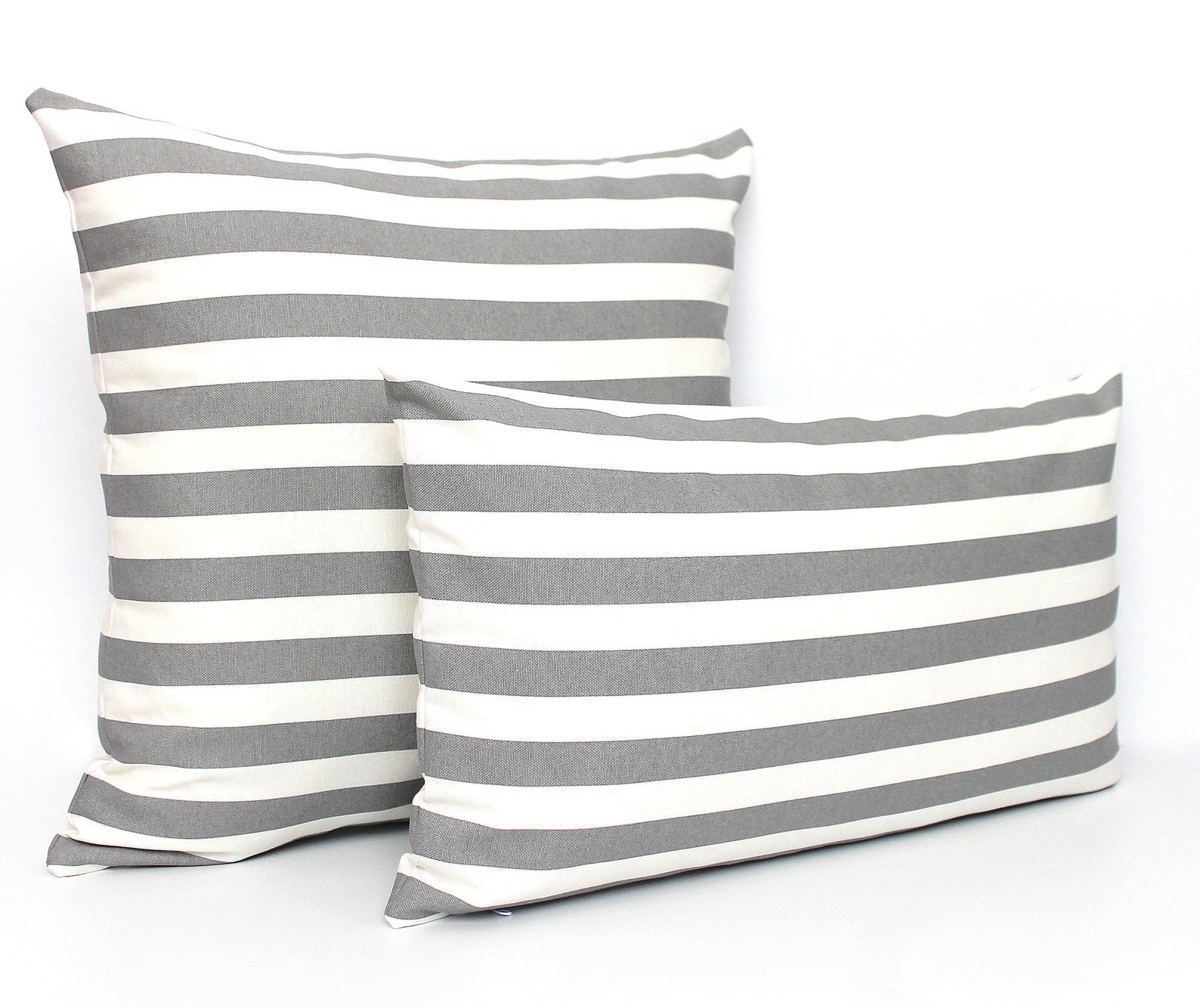 Grey and White Striped Pillow Cover, All Sizes, Home Gifts for You - Etsy