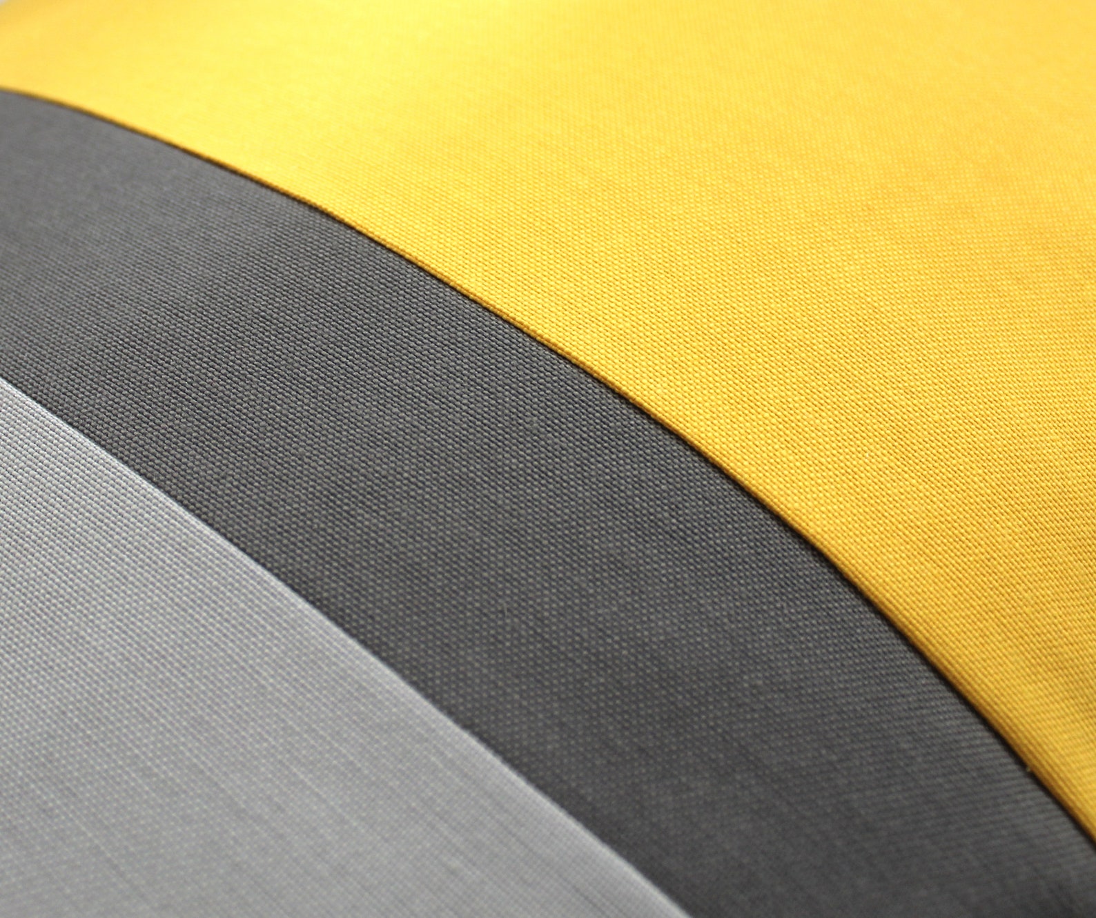 Pantone Color of 2021 - Lemon Yellow and Grey Colorblock Pillow Cover ...