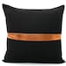 Copper , Dark Blue, and Black Metallic Colorblock Pillow Cover All ...