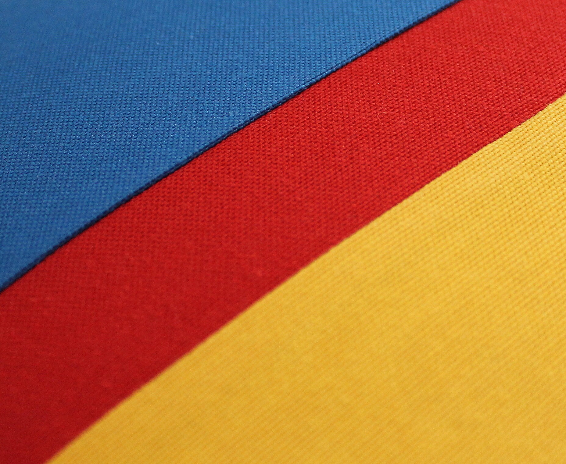 Cobalt Blue, Red and Yellow Colorblock Pillow Cover, Modern Home Throw ...