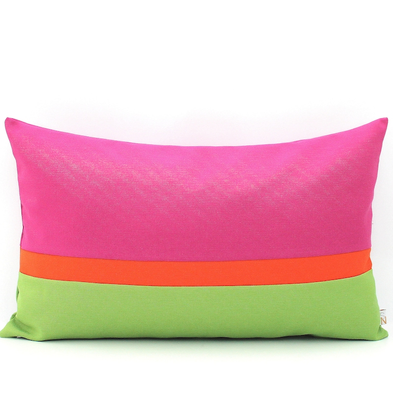 Bright Color Throw Pillows - Etsy
