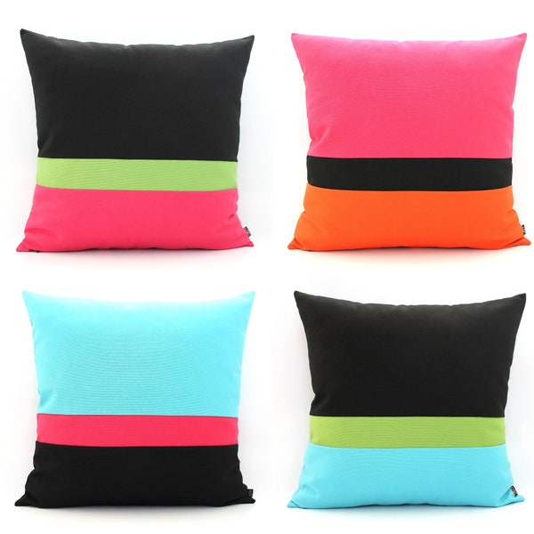 Bright Blue Pillow - Etsy