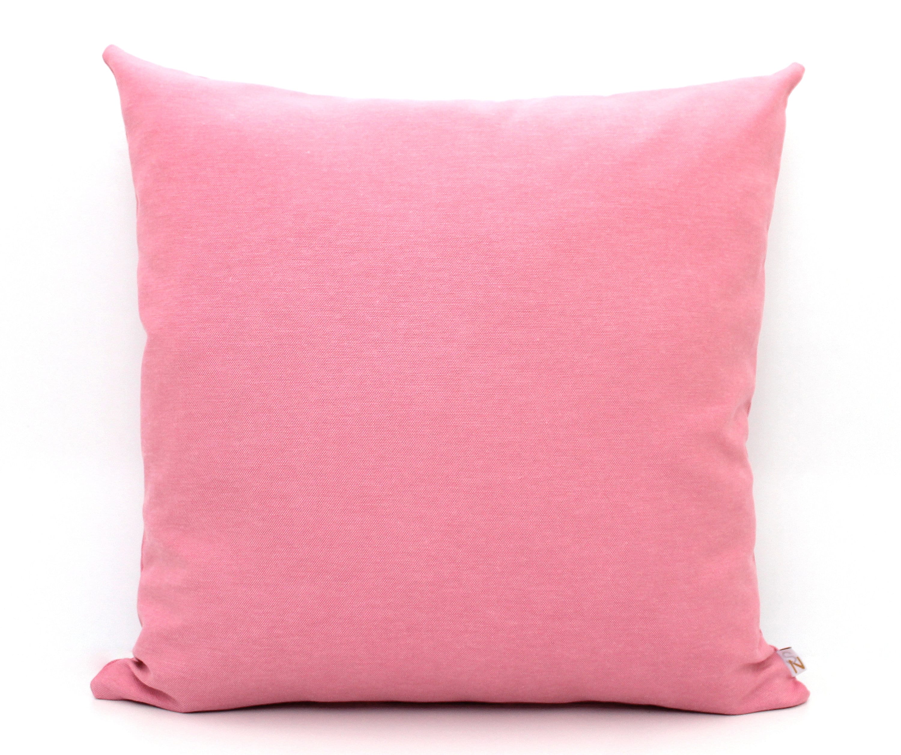 Pink Pillow Cover Pink, Solid Pink Throw Pillows, All Sizes, Home Gifts ...