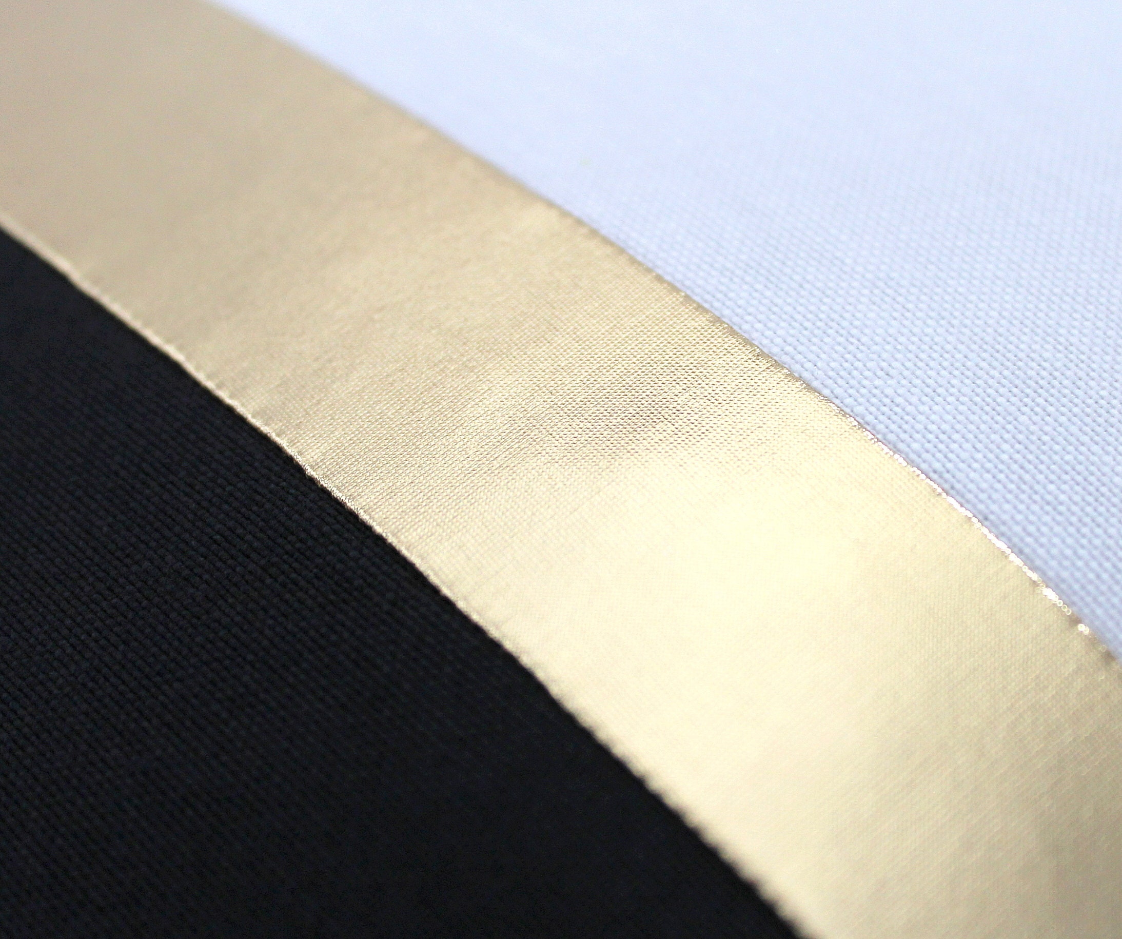 White Black and Metallic Gold Colorblock Pillow Cover All | Etsy