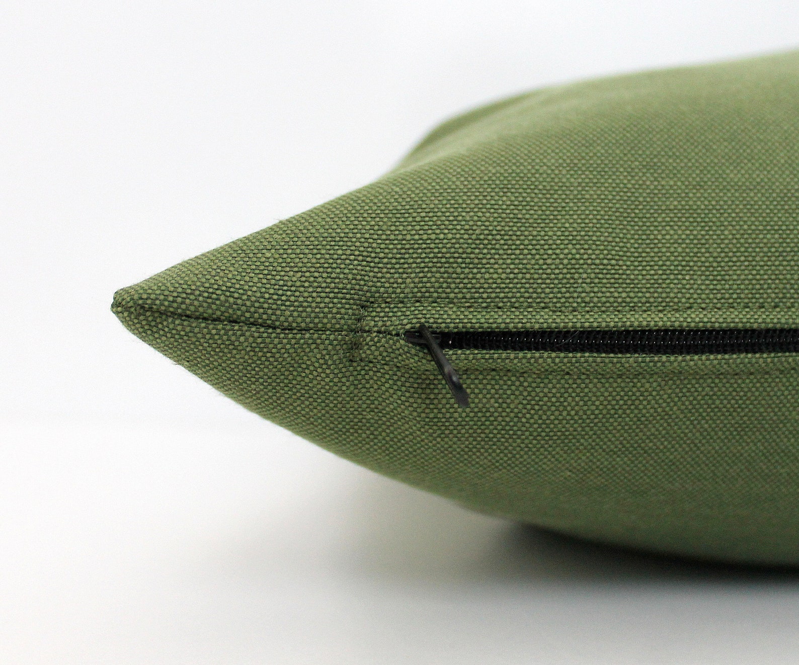 Olive Green, Dark Grey and Brown Faux Leather Colorblock Lumbar Pillow ...