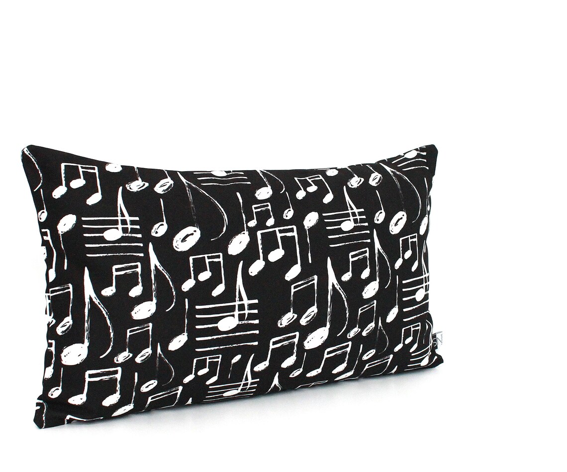 Music Notes Pillow Cover Print Throw Pillow Home Gifts for | Etsy