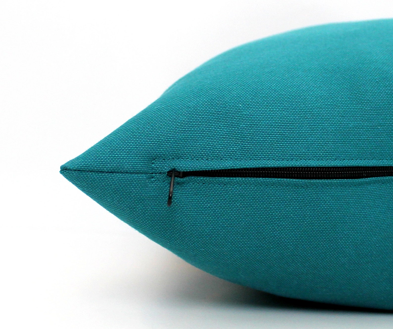 Dark Teal Navy Blue and Metallic Copper Pillow Colorblock | Etsy