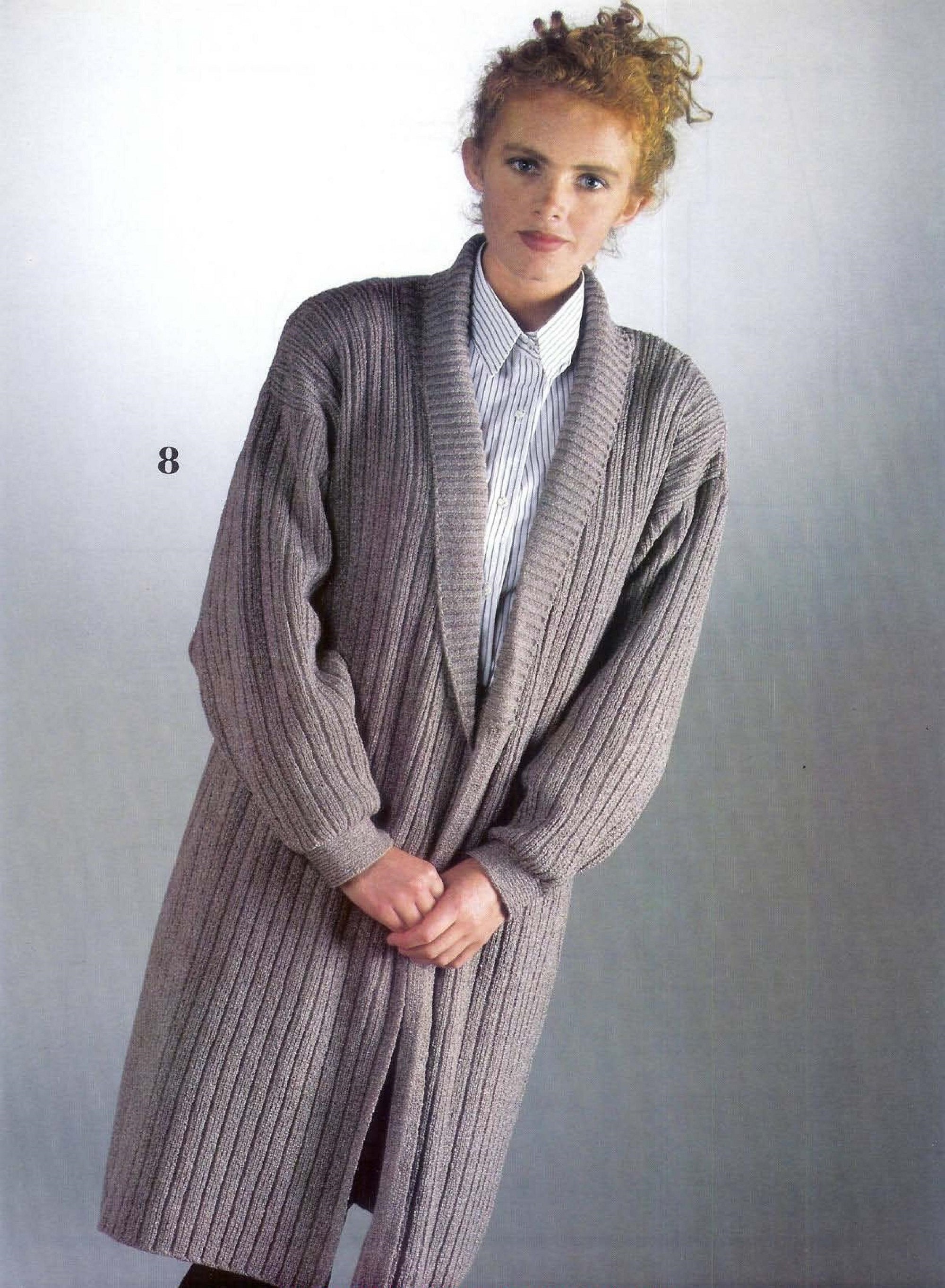 The Cardigan Book Vintage 1980’s for Standard Gauge Punchcard Knitting ...