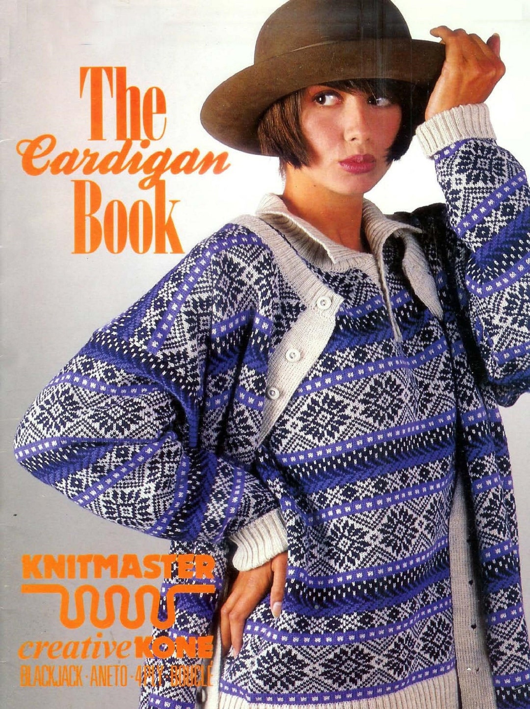 The Cardigan Book Vintage 1980’s for Standard Gauge Punchcard Knitting ...