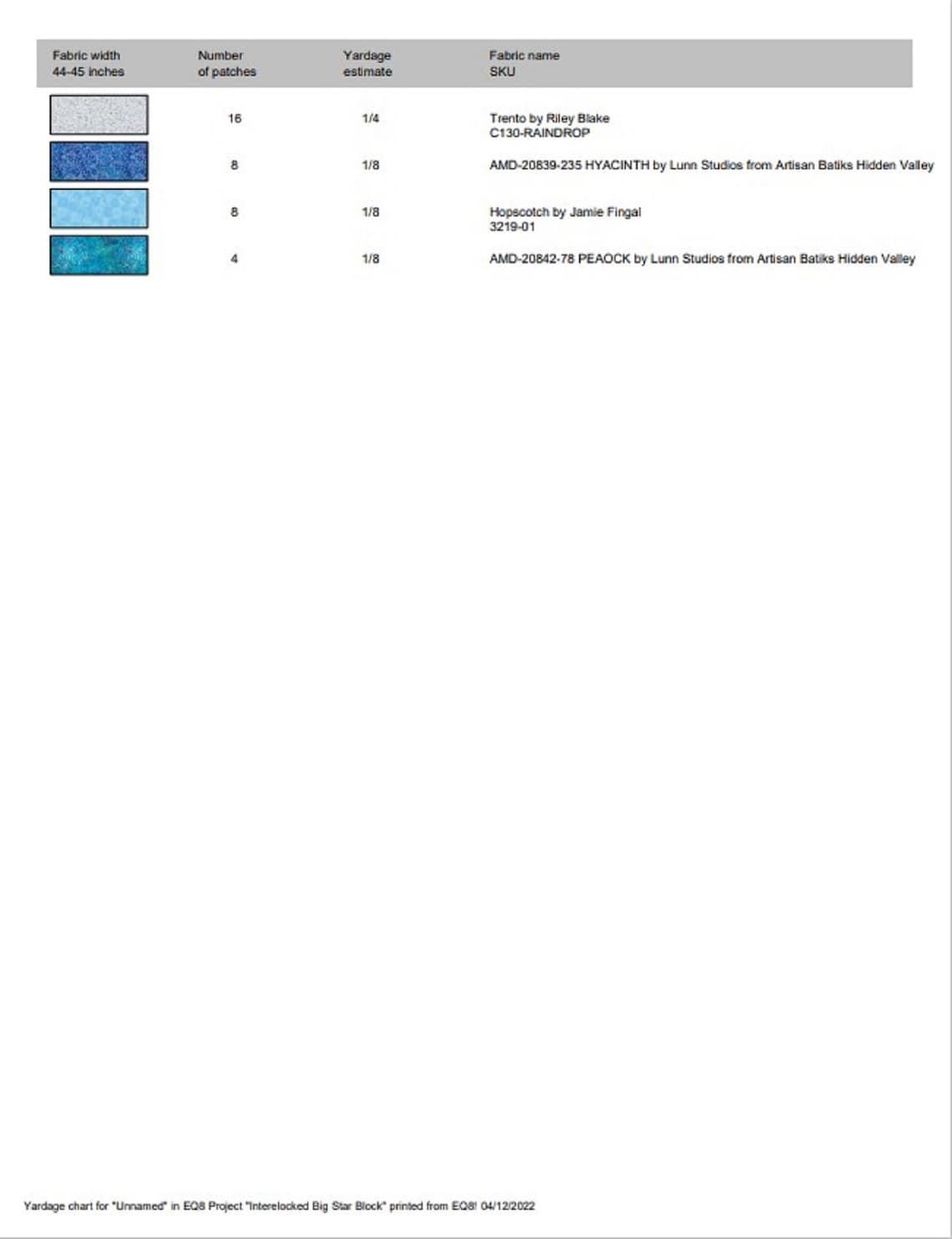 Interlocked Big Star Quilt Block Pattern in 2 Sizes 12 X 12 in - Etsy