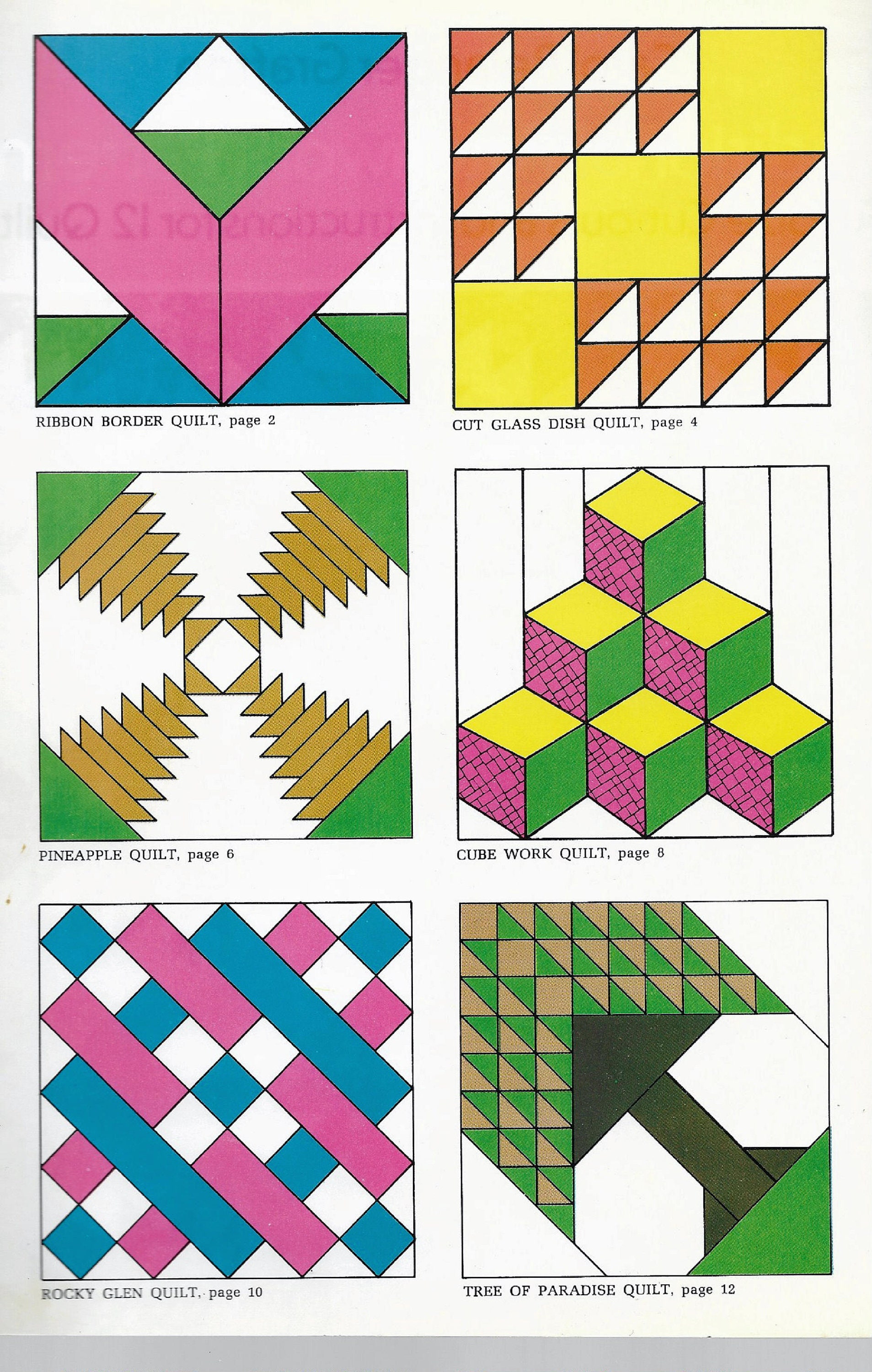 Traditional Patchwork Patterns Full-size Cut-outs and Instructions for ...
