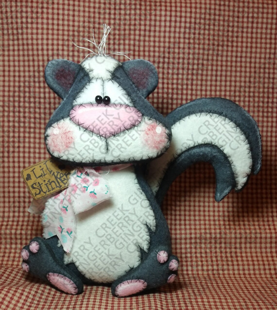 E-pattern - I'm so Stinkin' Cute Pattern #304 - Primitive Doll E ...