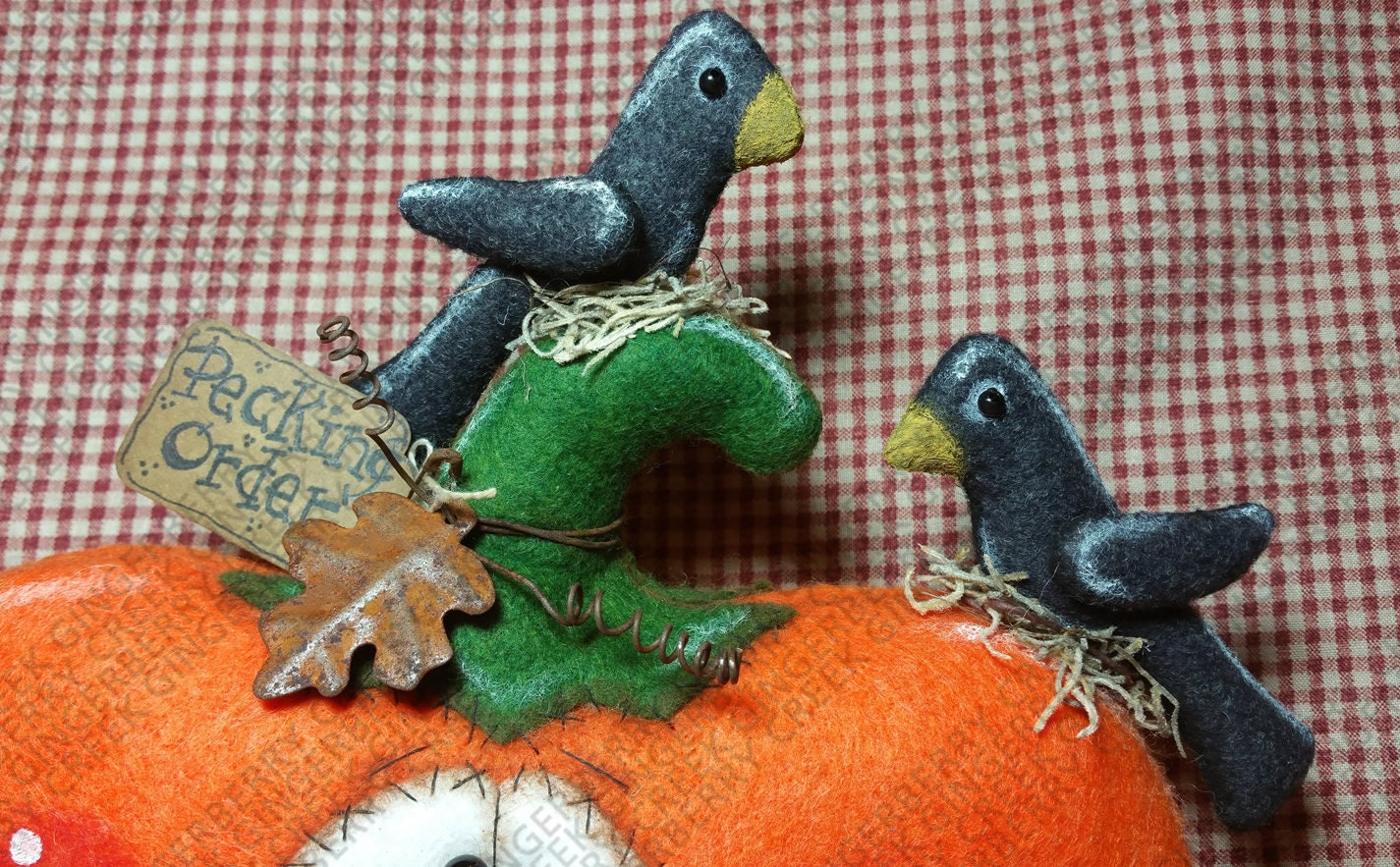 Harvest Pecking Order Pattern #233 - Primitive Doll Pattern - Halloween ...