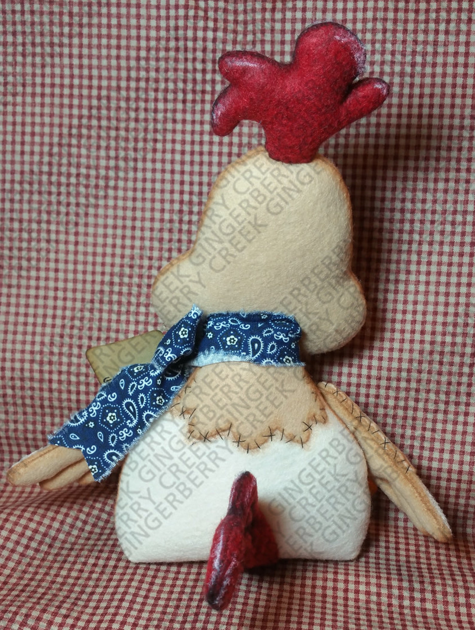 Hen House Scramble Pattern #312 - Primitive Doll Pattern - Rooster ...