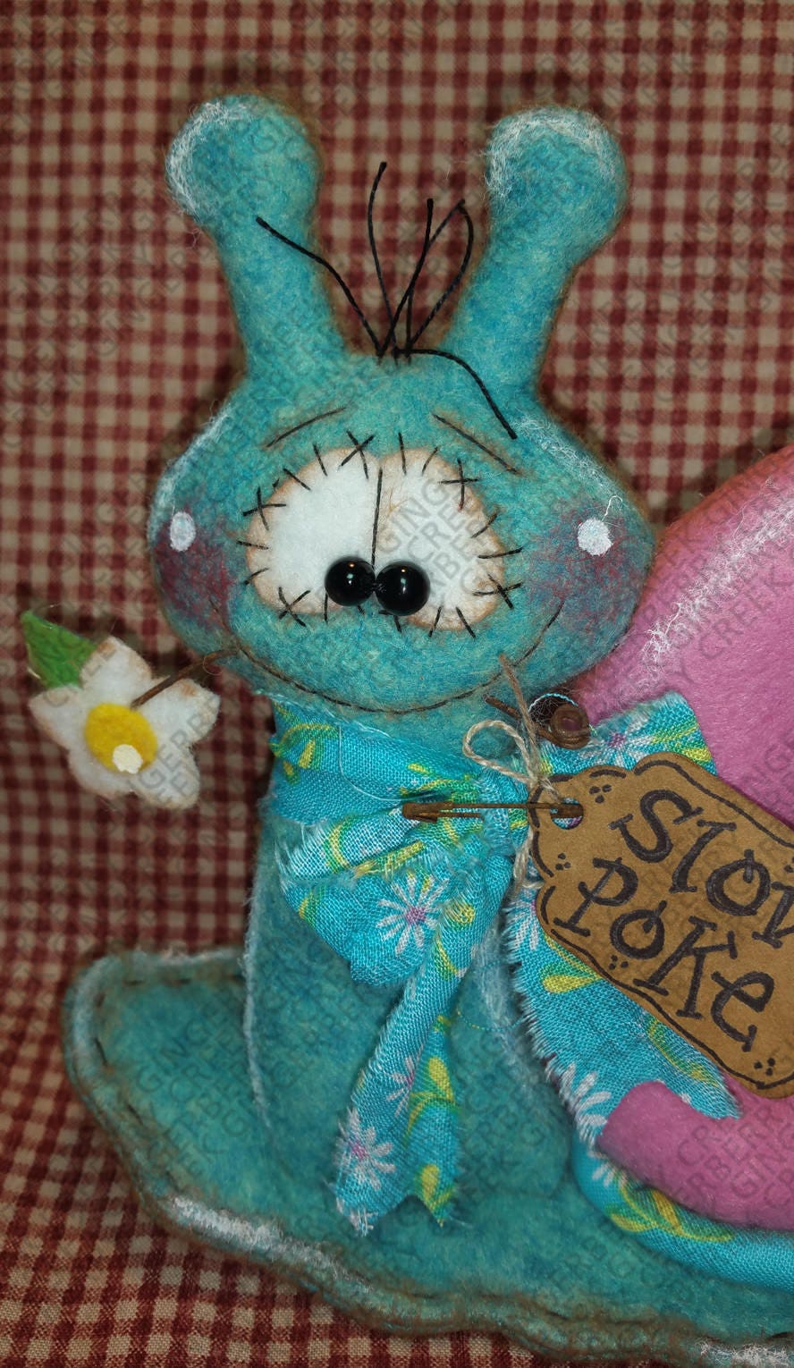 E-pattern Slow Poke Picnic Pattern 263 Primitive Doll | Etsy