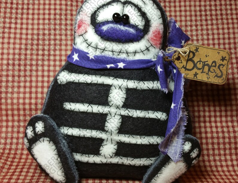Taking a Coffin Break Skeleton Pattern #227 - Primitive Doll Pattern ...