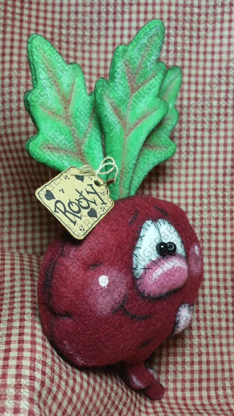 E-pattern - My Heart Beets for You Pattern #326 - Primitive Doll E ...