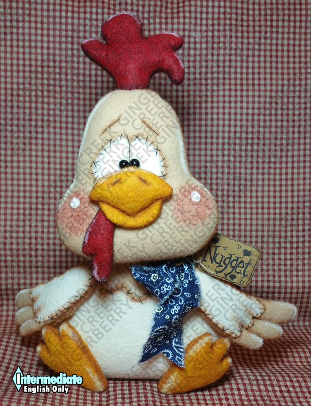 Hen House Scramble Pattern #312 - Primitive Doll Pattern - Rooster ...