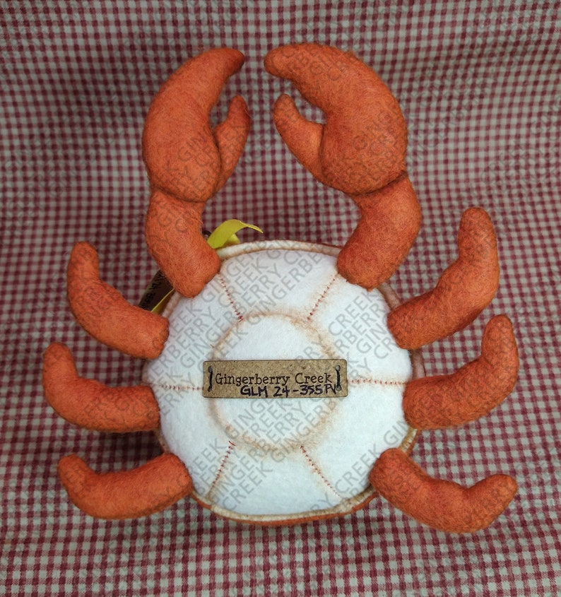 E-pattern - Get the Shell Out Crab Pattern #355 - Primitive Doll E ...