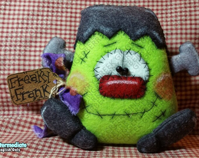 Freaky Frank Frankenstein Monster Pattern #184 - Primitive Doll Pattern ...