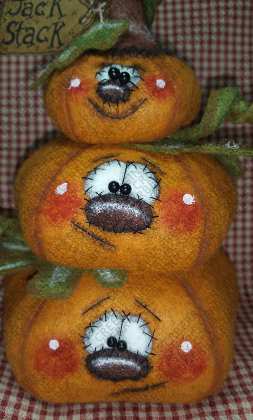 A Jack Stack Pumpkin Pattern 237 Primitive Doll Pattern | Etsy
