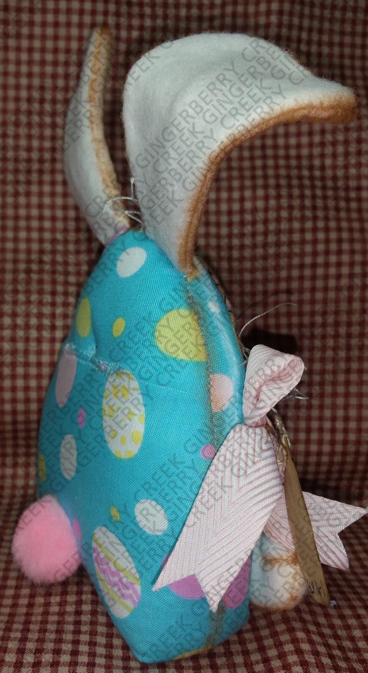 Hopper's Eggscellent Disguise Bunny Pattern #139 - Primitive Doll ...