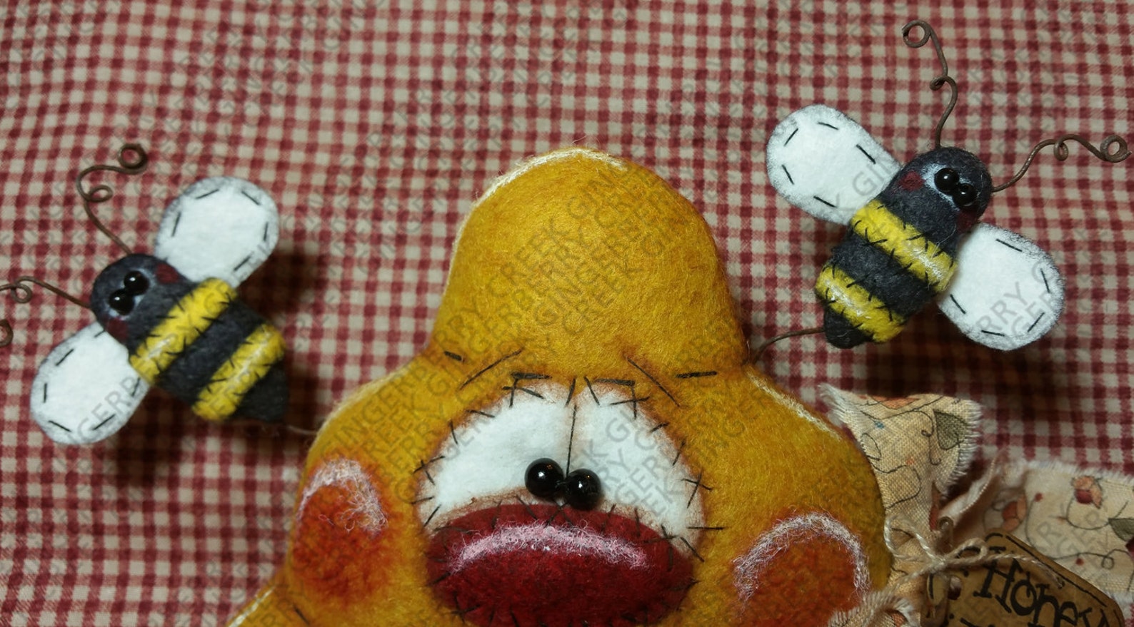 E-pattern - Honey I'm Home Pattern #221 - Primitive Doll E-pattern ...