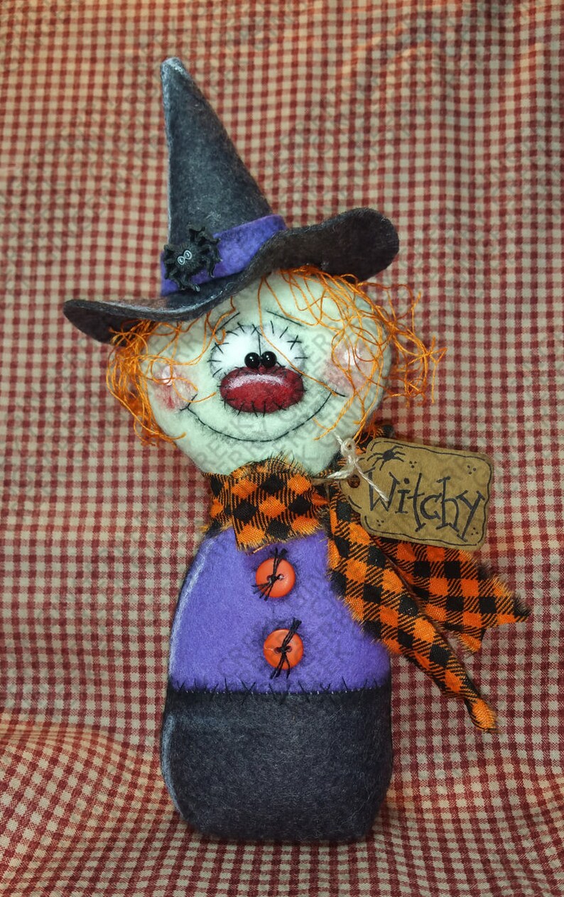 Witchy Little Wendy Pattern #270 - Primitive Doll Pattern - Halloween ...