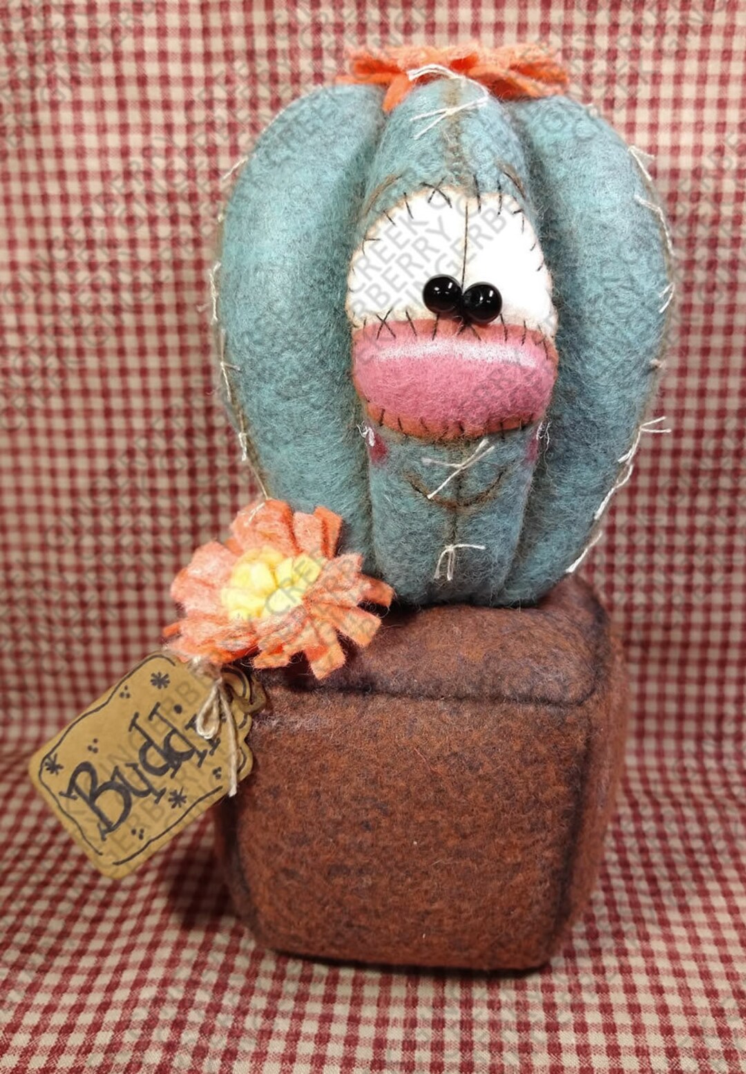 Big Buddi Barrel Cactus - Handmade Finished OOAK Primitive Doll ...