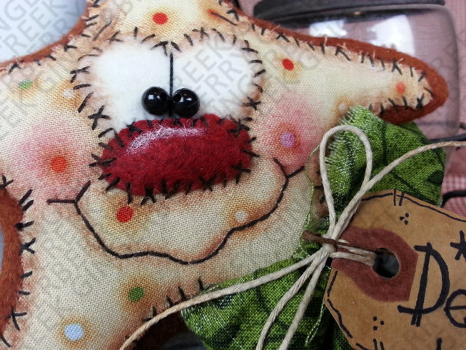 Starlight Delight Star Cookie Pattern #133 - Primitive Doll/tuck/ornie ...