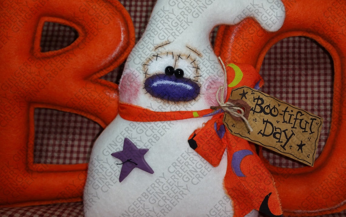 A Boo-tiful Day Pattern #230 - Primitive Doll Pattern - Halloween ...