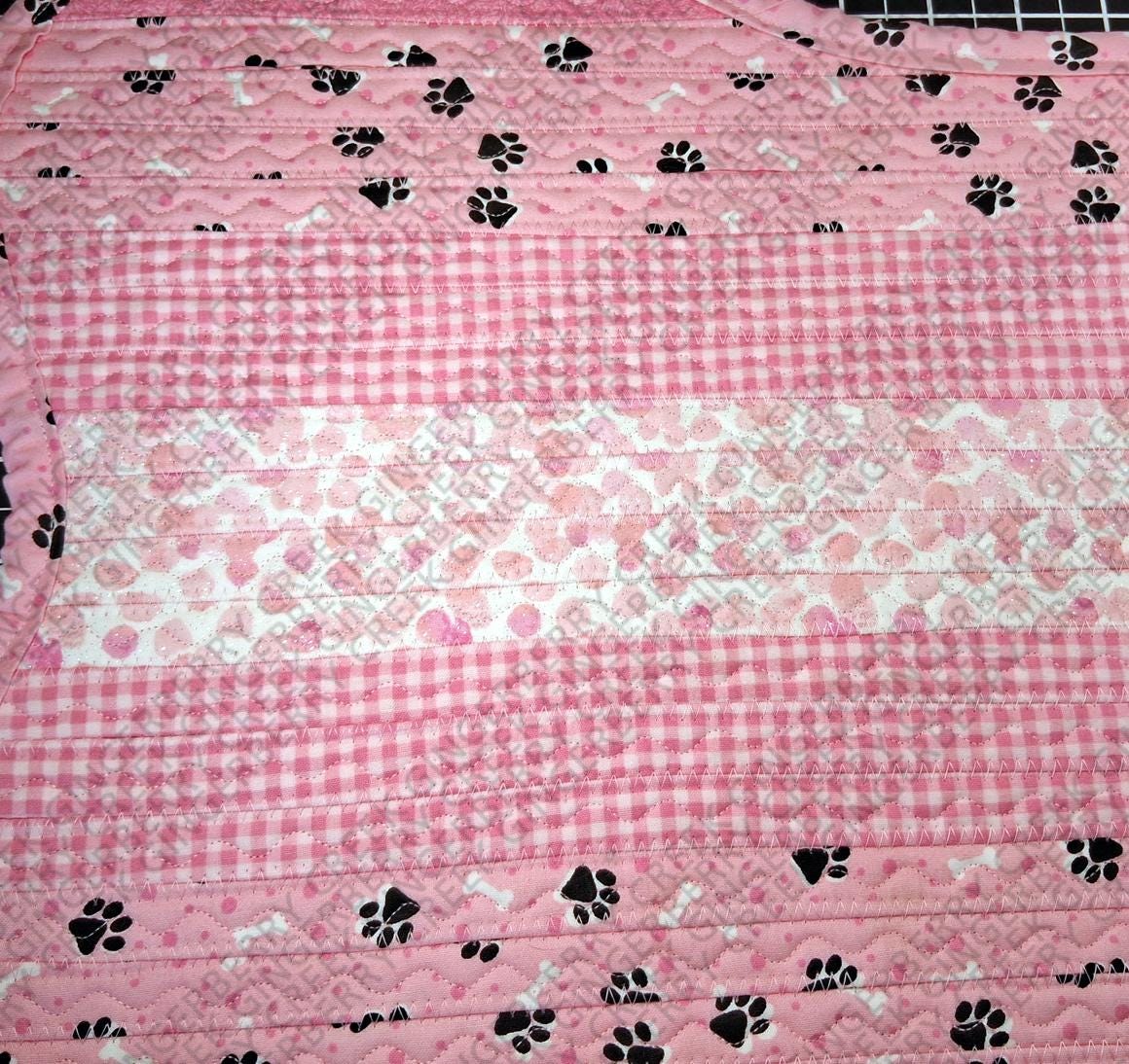 Medium Dog Bowl Mat Pattern - Paper Pattern - Jelly Roll Mat - Pet Bowl ...
