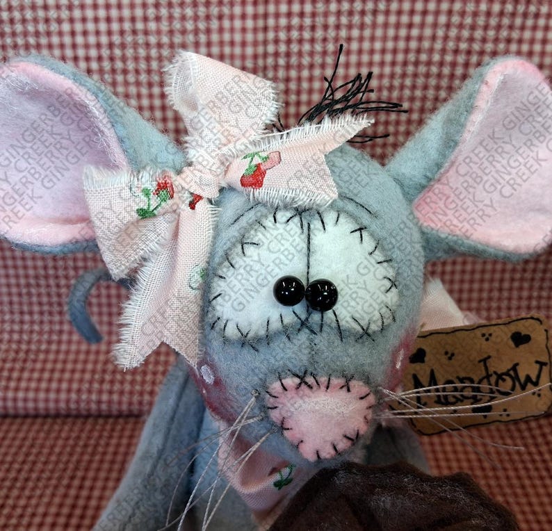 E-pattern - Just a Nibble Mouse Pattern #369 - Primitive Doll E-pattern ...