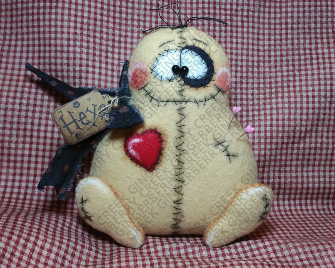 Tender Curses Voodoo Doll Pattern #226 - Primitive Doll Pattern ...