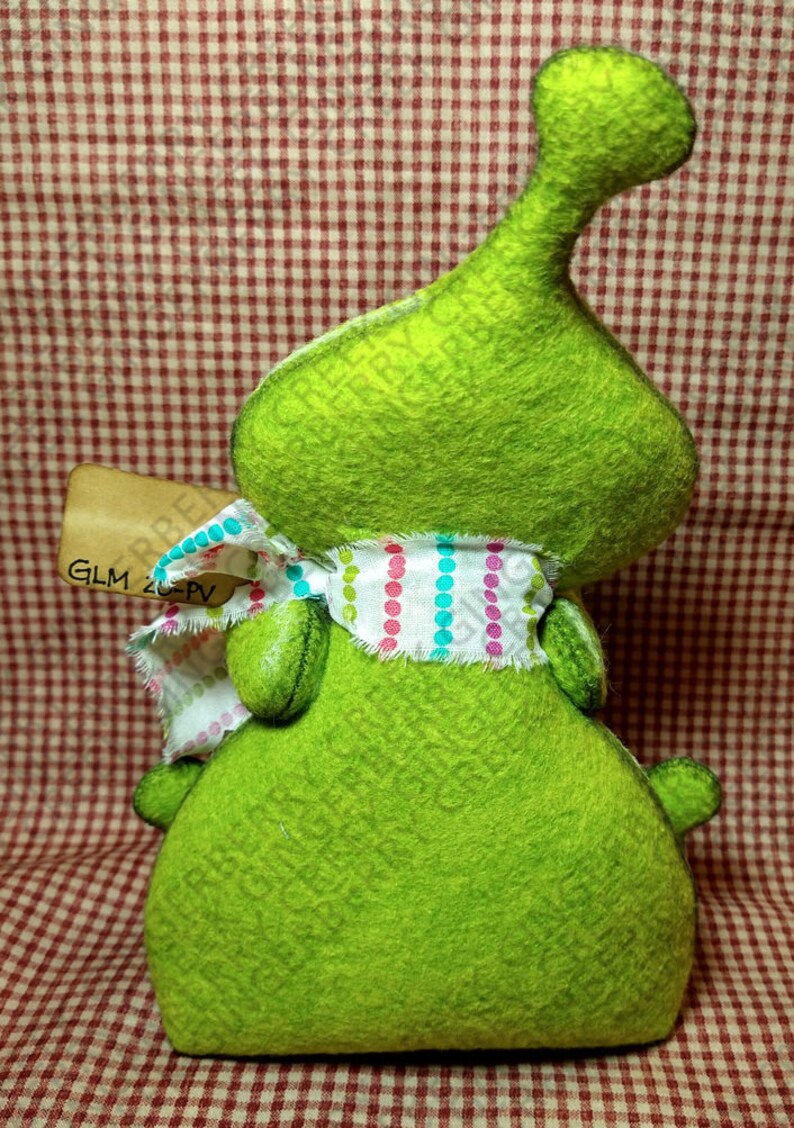 E-pattern - Little Green Munchkin Pattern #335 - Primitive Doll E ...