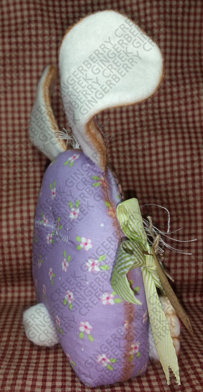 Hopper's Eggscellent Disguise Bunny Pattern #139 - Primitive Doll ...