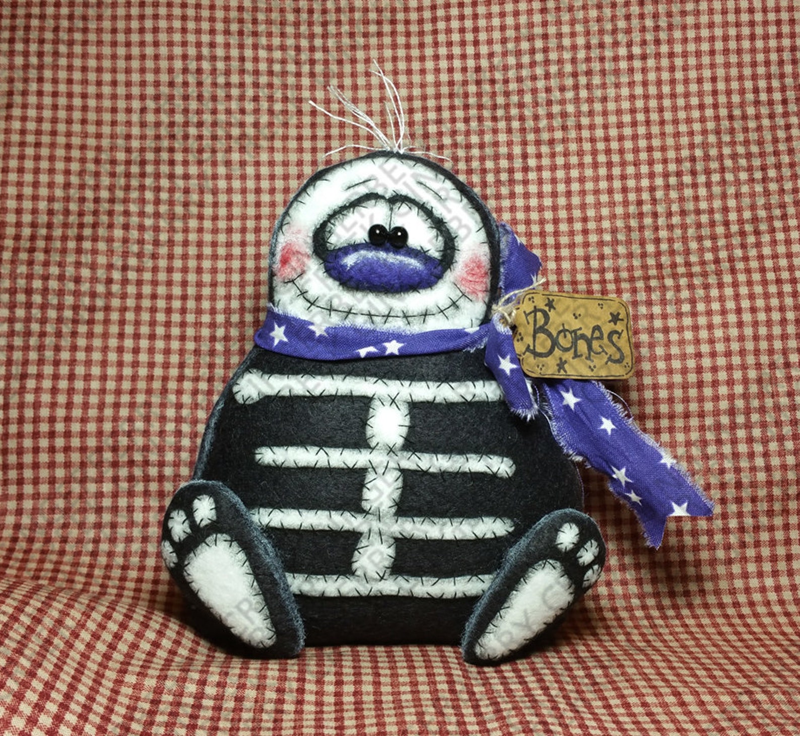 Taking a Coffin Break Skeleton Pattern #227 - Primitive Doll Pattern ...
