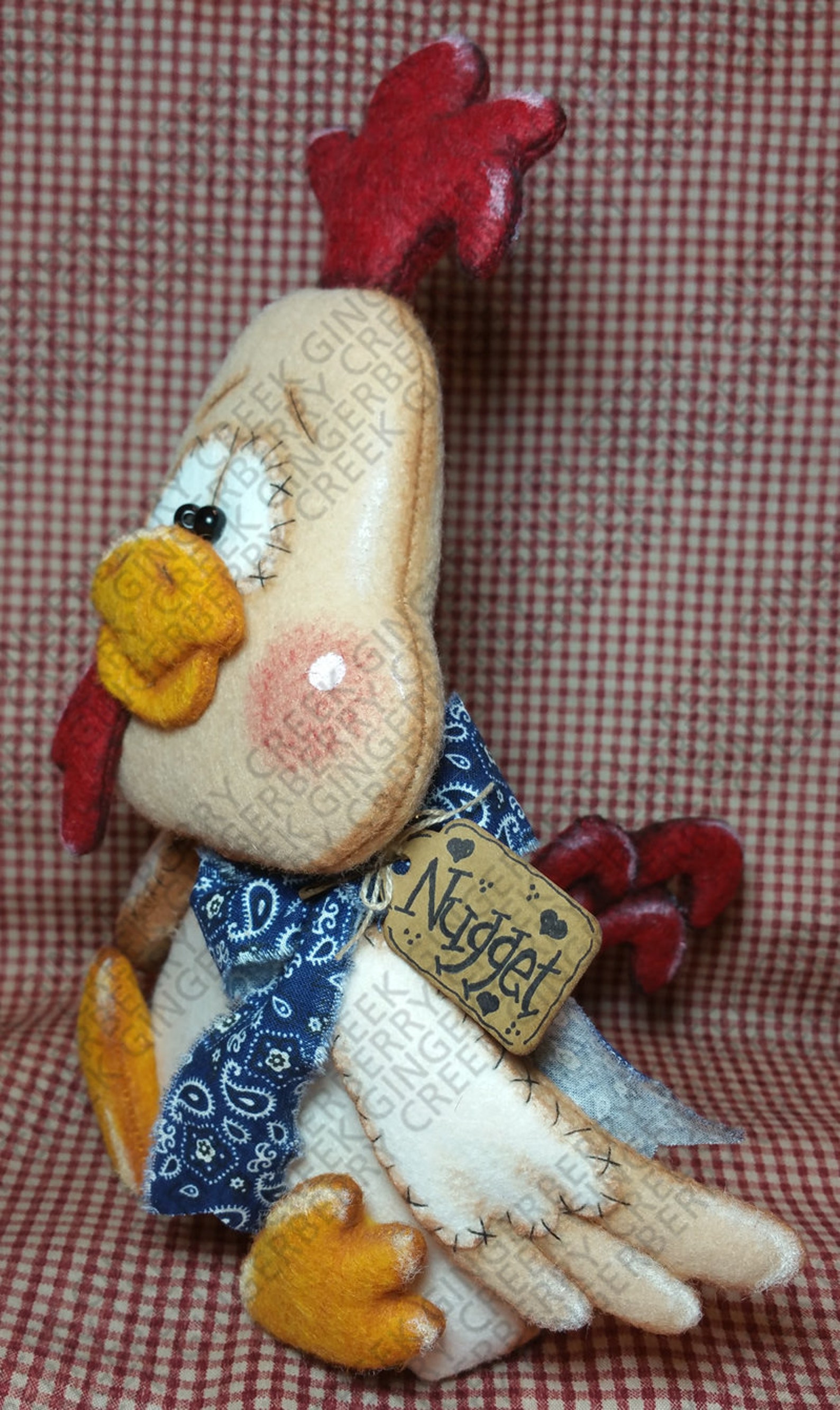 Hen House Scramble Pattern #312 - Primitive Doll Pattern - Rooster ...