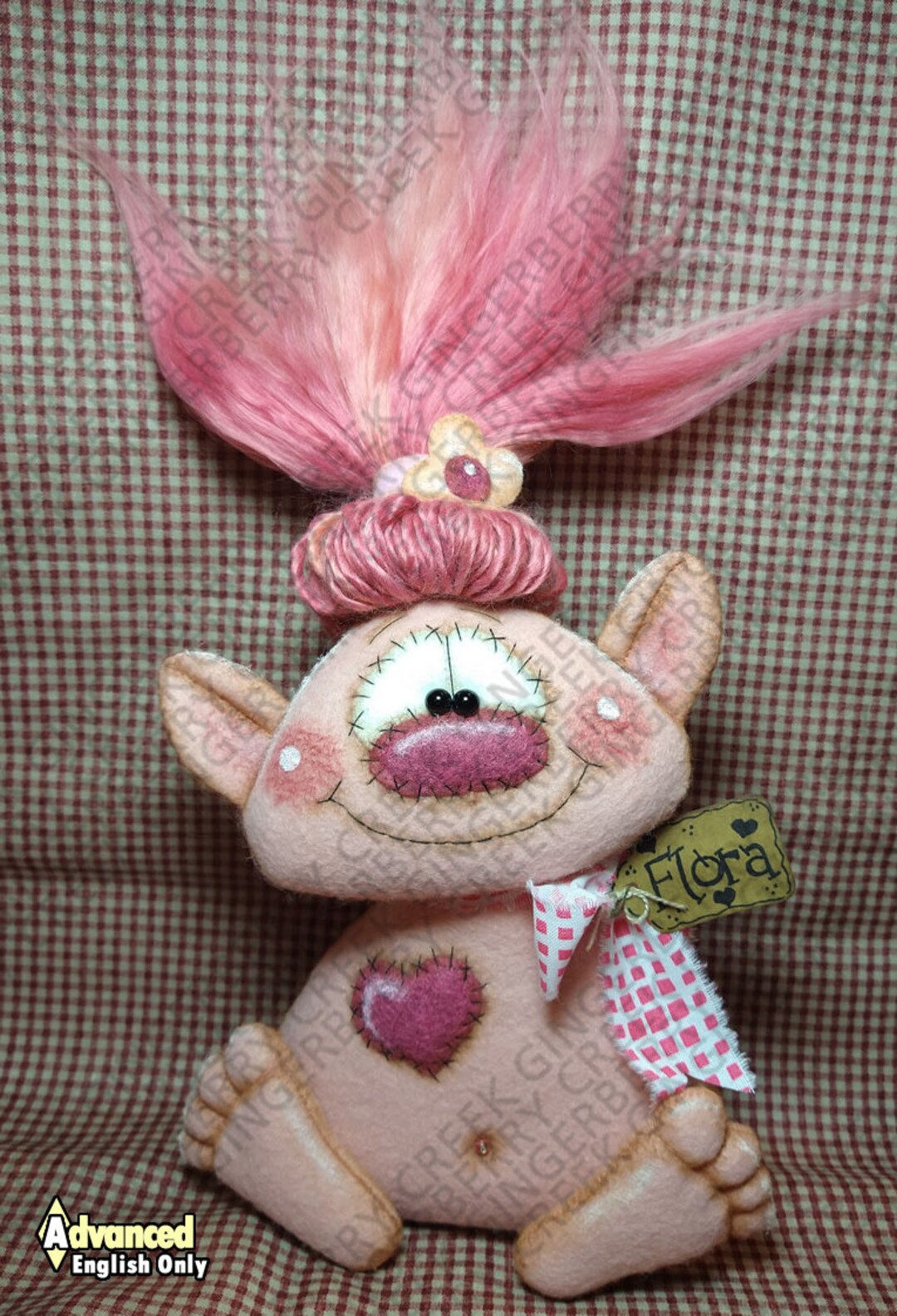 E-pattern - Trolling Along Pattern #334 - Primitive Doll E-pattern ...