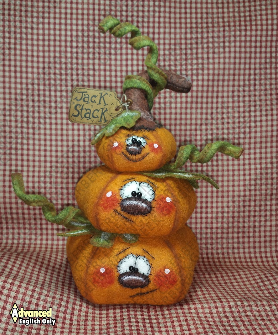 A Jack Stack Pumpkin Pattern 237 Primitive Doll Pattern | Etsy