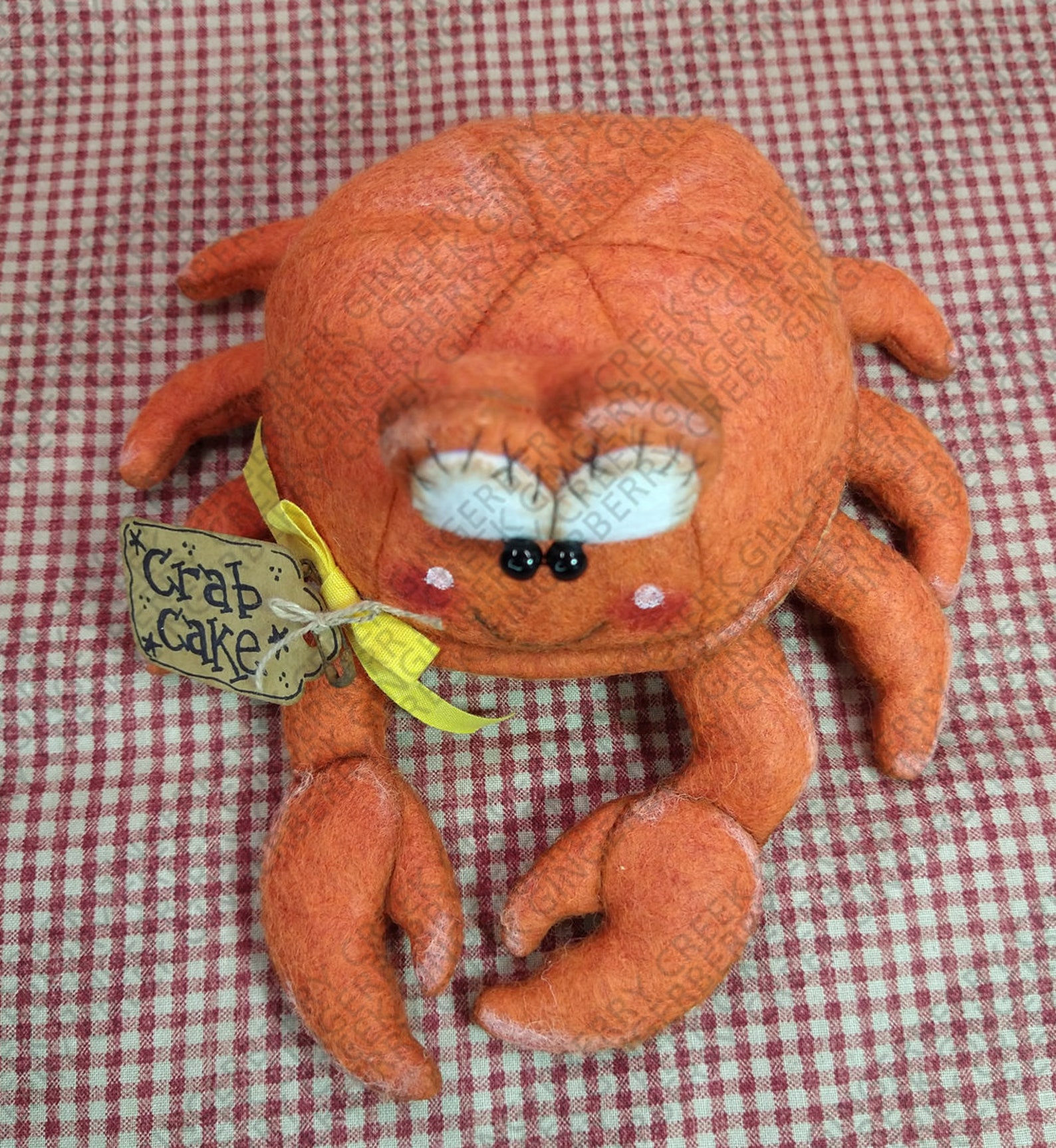 E-pattern - Get the Shell Out Crab Pattern #355 - Primitive Doll E ...
