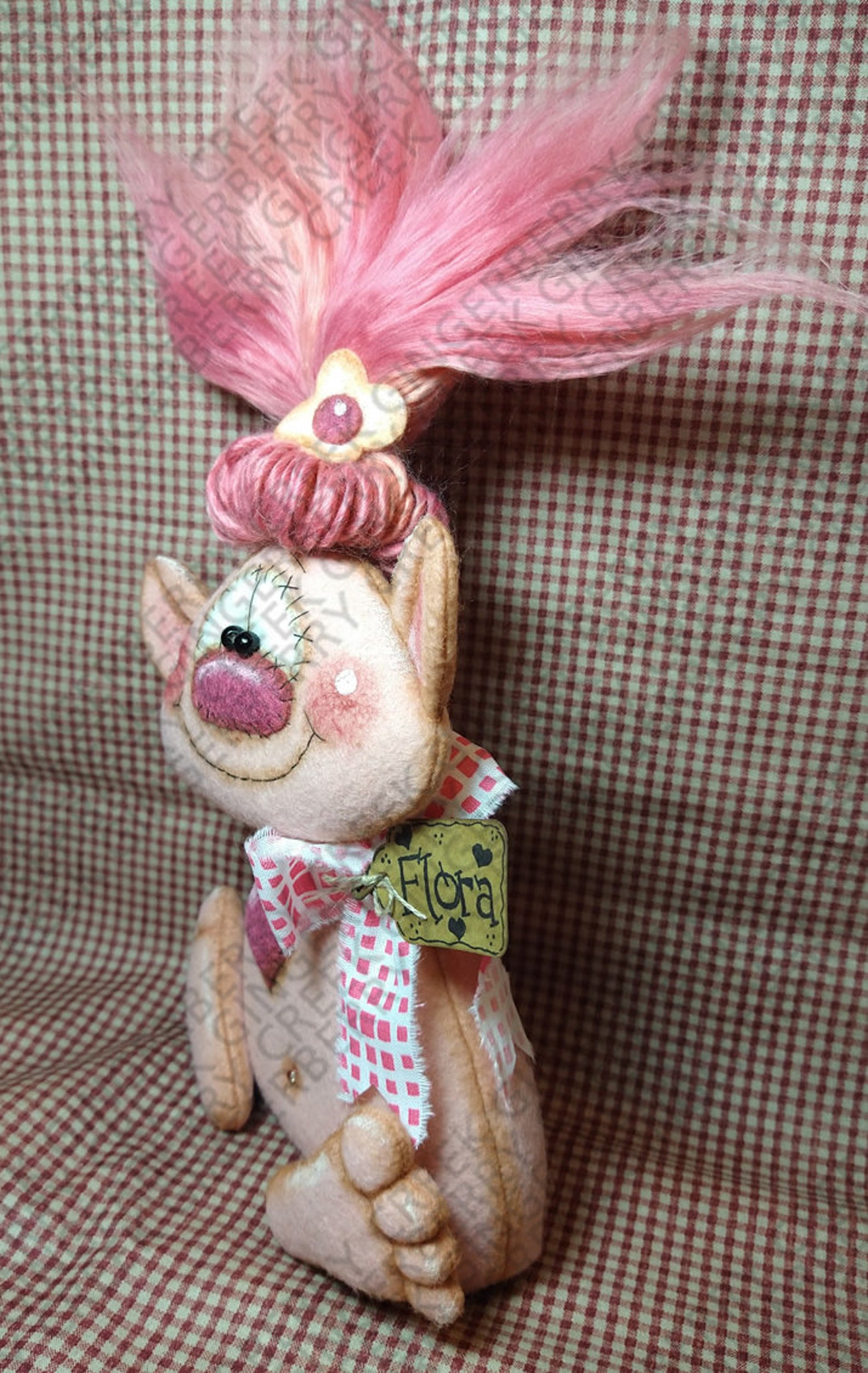 Trolling Along Pattern 334 Primitive Doll Pattern Troll - Etsy