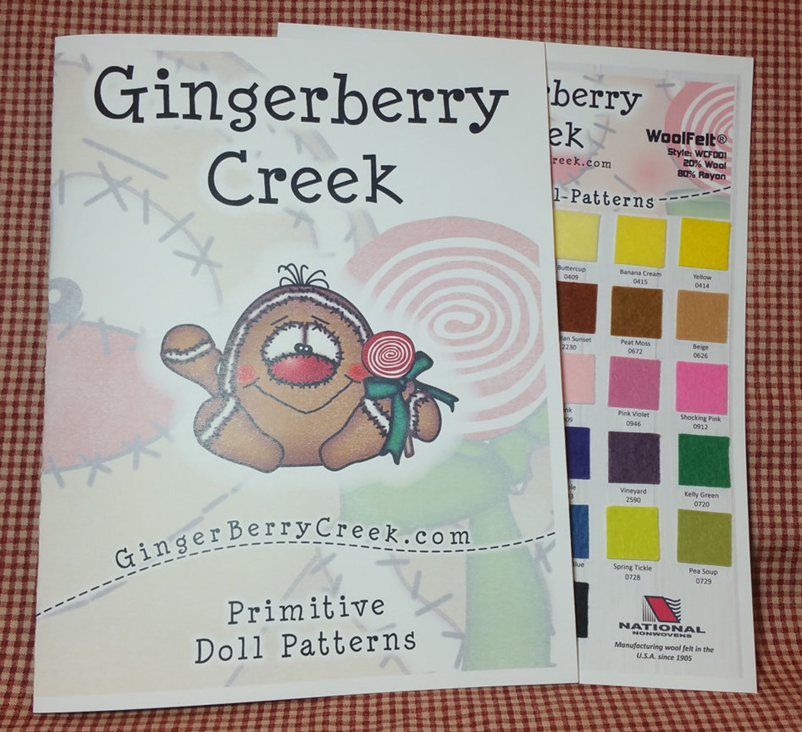 Wool Felt Sample Sheet Set - Sample Swatch of 113 Wool Felt Colors - US ...